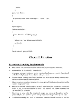 Module-4 Java Notes.docx notes about java | PDF