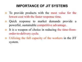Module-4 JIT.ppt | Mechanical and Industrial Engineering Industry ...