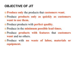 Module-4 JIT.ppt | Mechanical and Industrial Engineering Industry ...