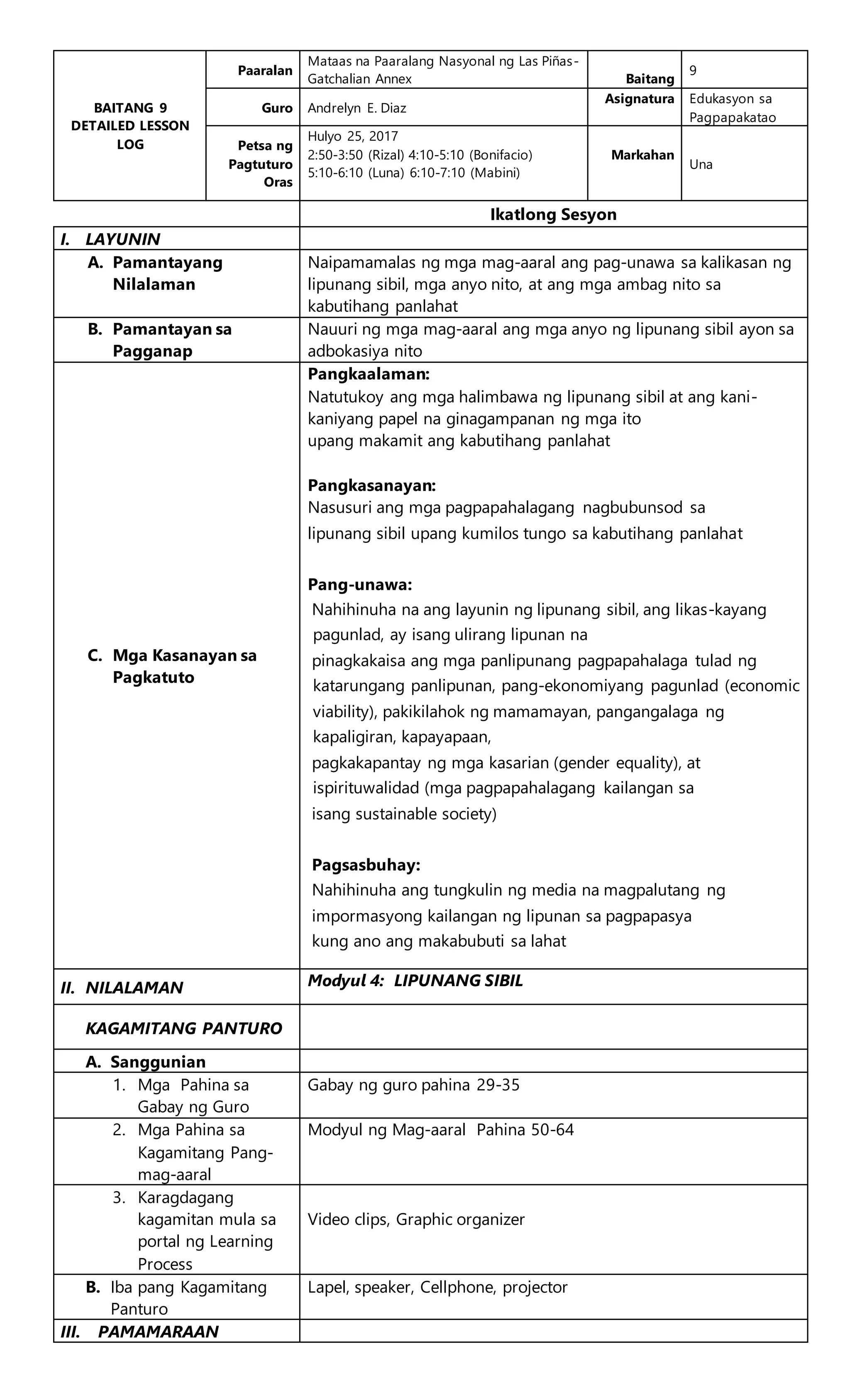 Module 4 session 3 | DOCX
