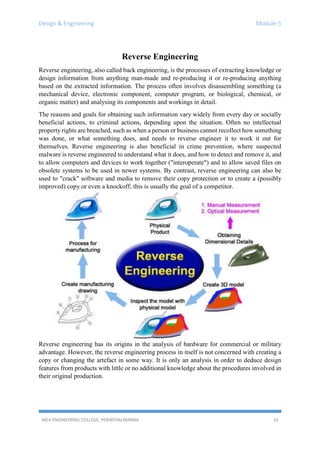 Design and Engineering-Module 5: User Centered and Product Centered ...