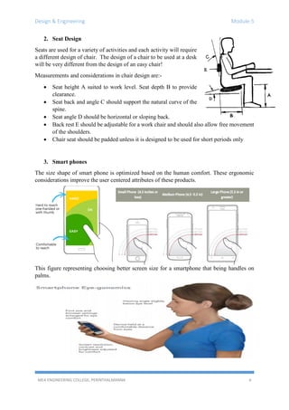 Design and Engineering-Module 5: User Centered and Product Centered ...