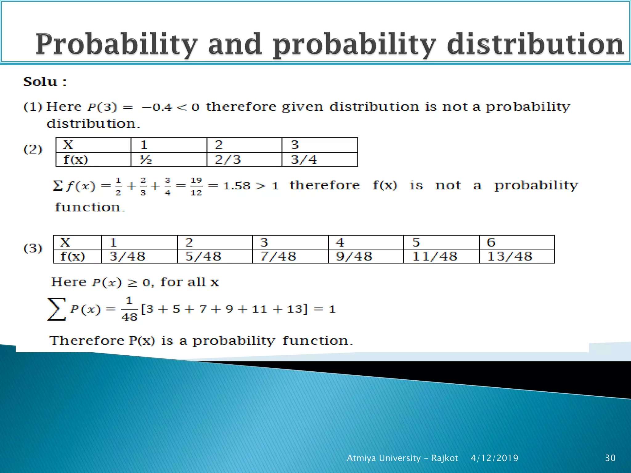 Random Variable and Probability Distribution | PDF