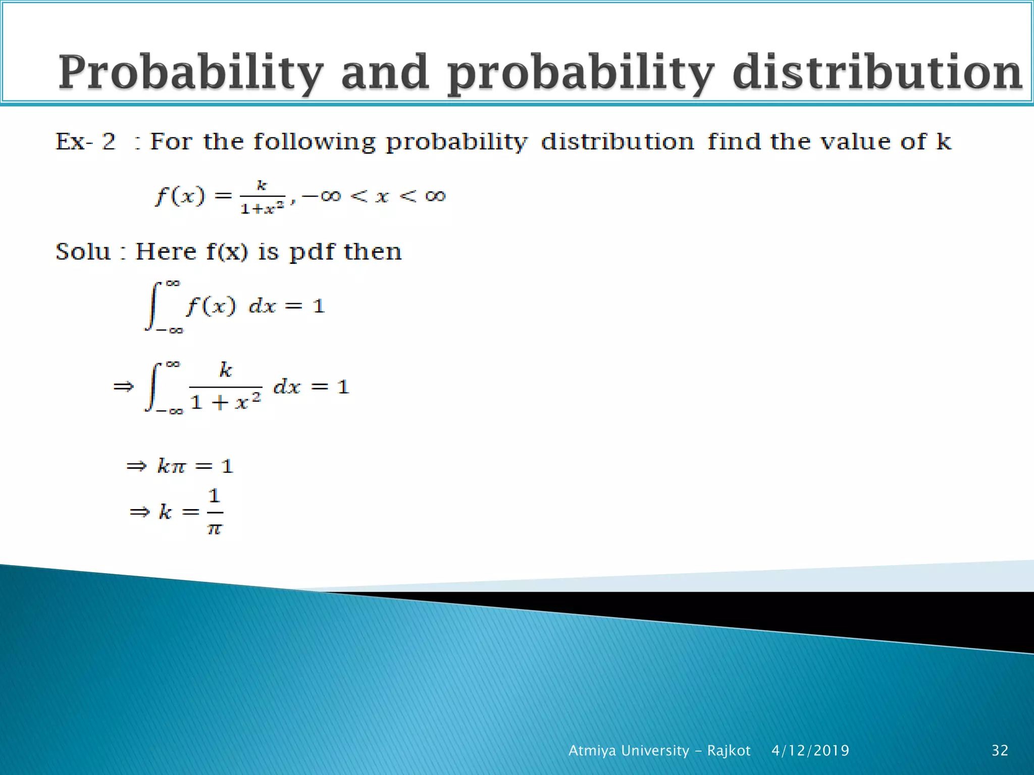 Random Variable and Probability Distribution | PDF
