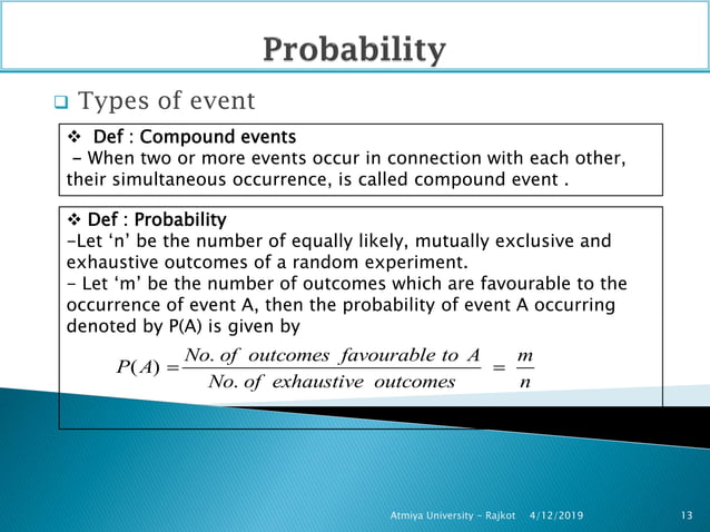 Random Variable and Probability Distribution | PDF | Physics | Science