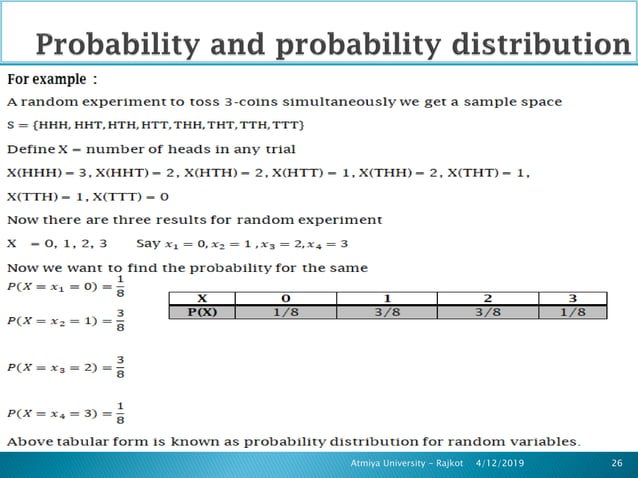 Random Variable and Probability Distribution | PDF | Physics | Science