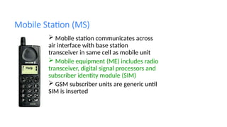 Global System for Mobile (GSM): GSM Network Architecture, GSM ...