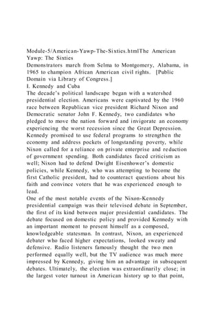 Module 5 american-yawp-the-sixties.htmlthe american yawp the si | PDF