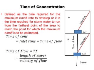 Design of storm sewer in Environmental Engineering | PPTX