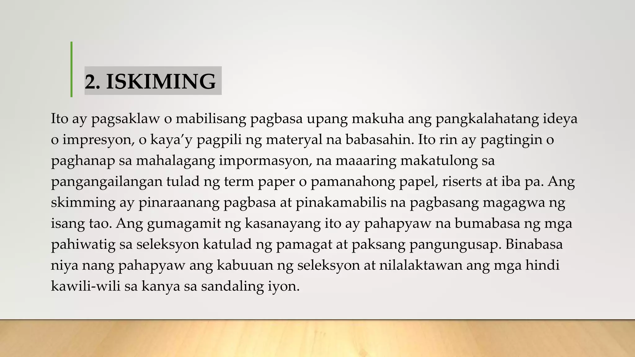 mga teorya sa pagbabasa | PPTX