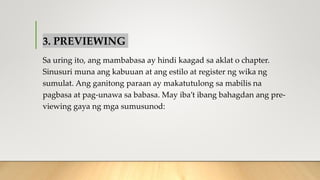 mga teorya sa pagbabasa | PPTX