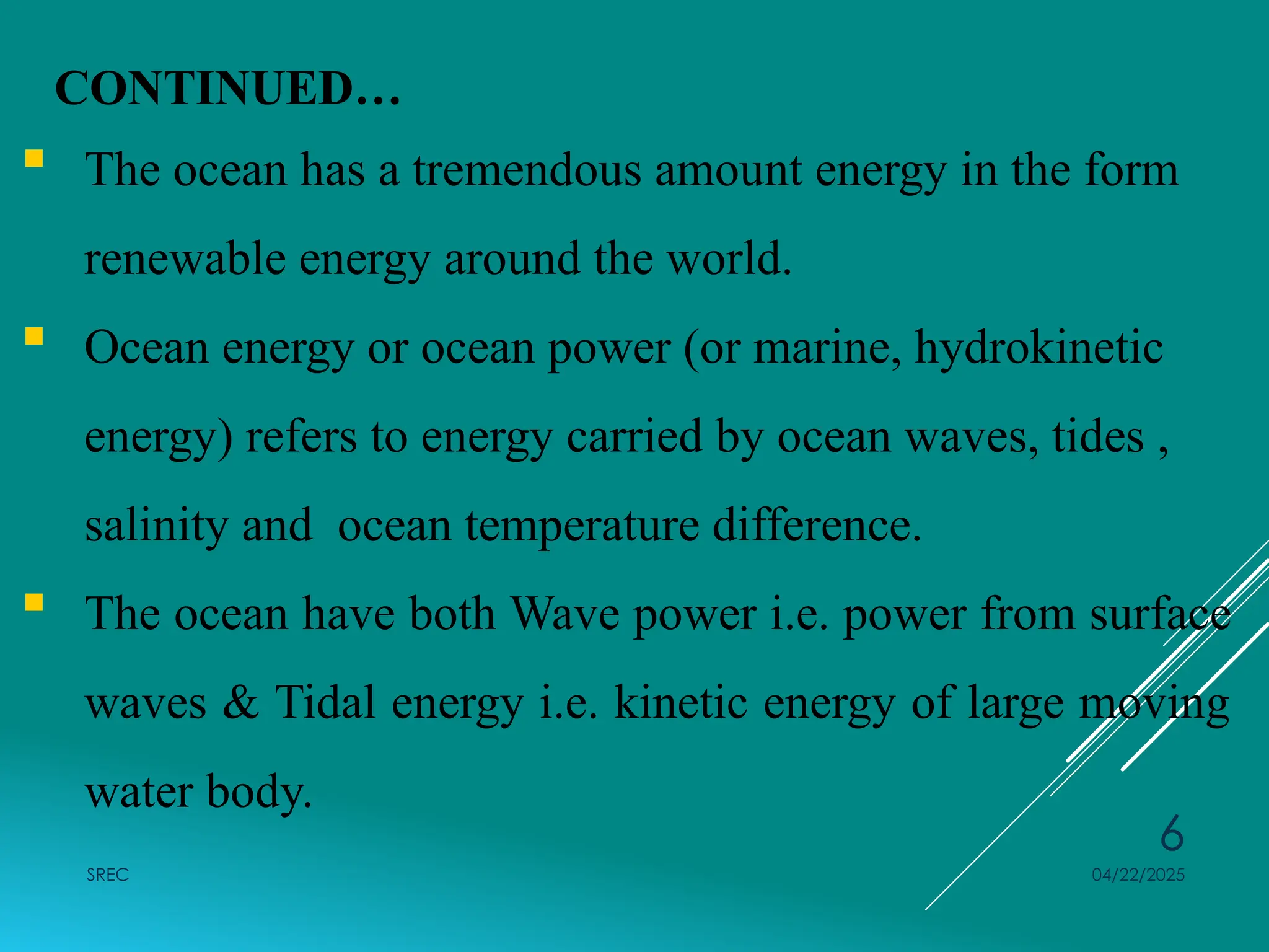 Module-5 Ocean and Tidal energy .pptx