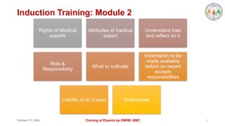Module-5 Roles and Responsibilities of Medical Expert.pptx