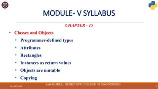 Module - 5_TB 2_Chapter 15.pptx classes and objects | PPTX