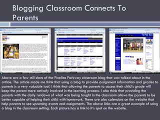 Blogging In The Classroom | PPT