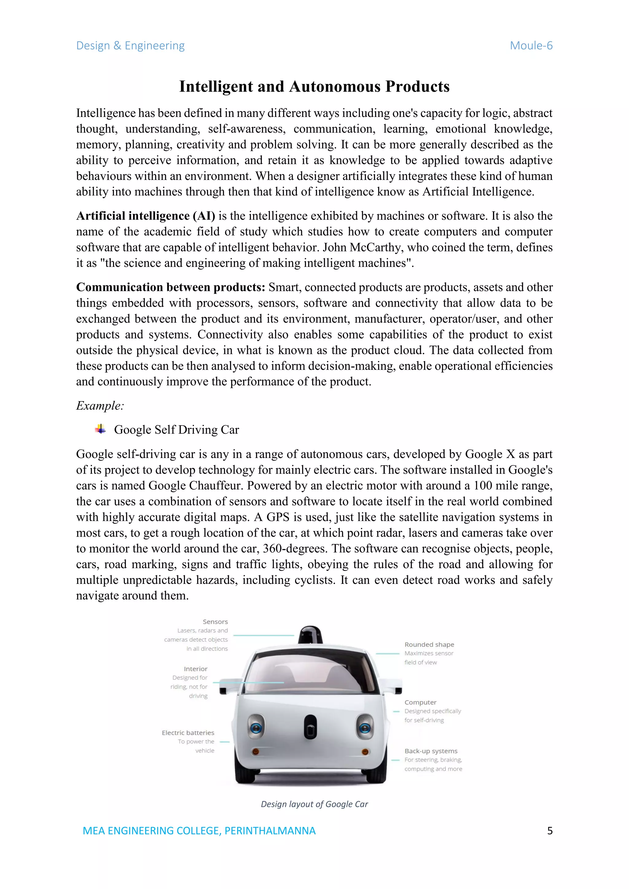 Design and Engineering-Module 6:Modular Design, Design Optimization ...