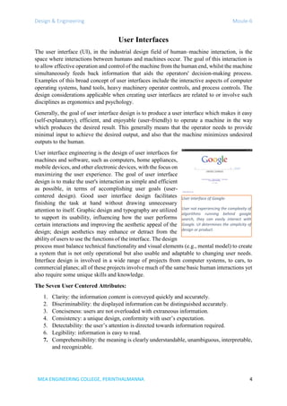 Design and Engineering-Module 6:Modular Design, Design Optimization, Internet of Things, IPR ...