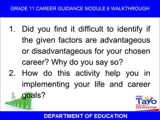 CGP Module 6: Up, Up in the Ladder of My Career | PPT