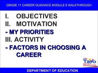 CGP Module 6: Up, Up in the Ladder of My Career | PPT