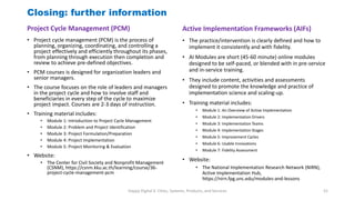 Module 6.D Implementation: project management | PPTX
