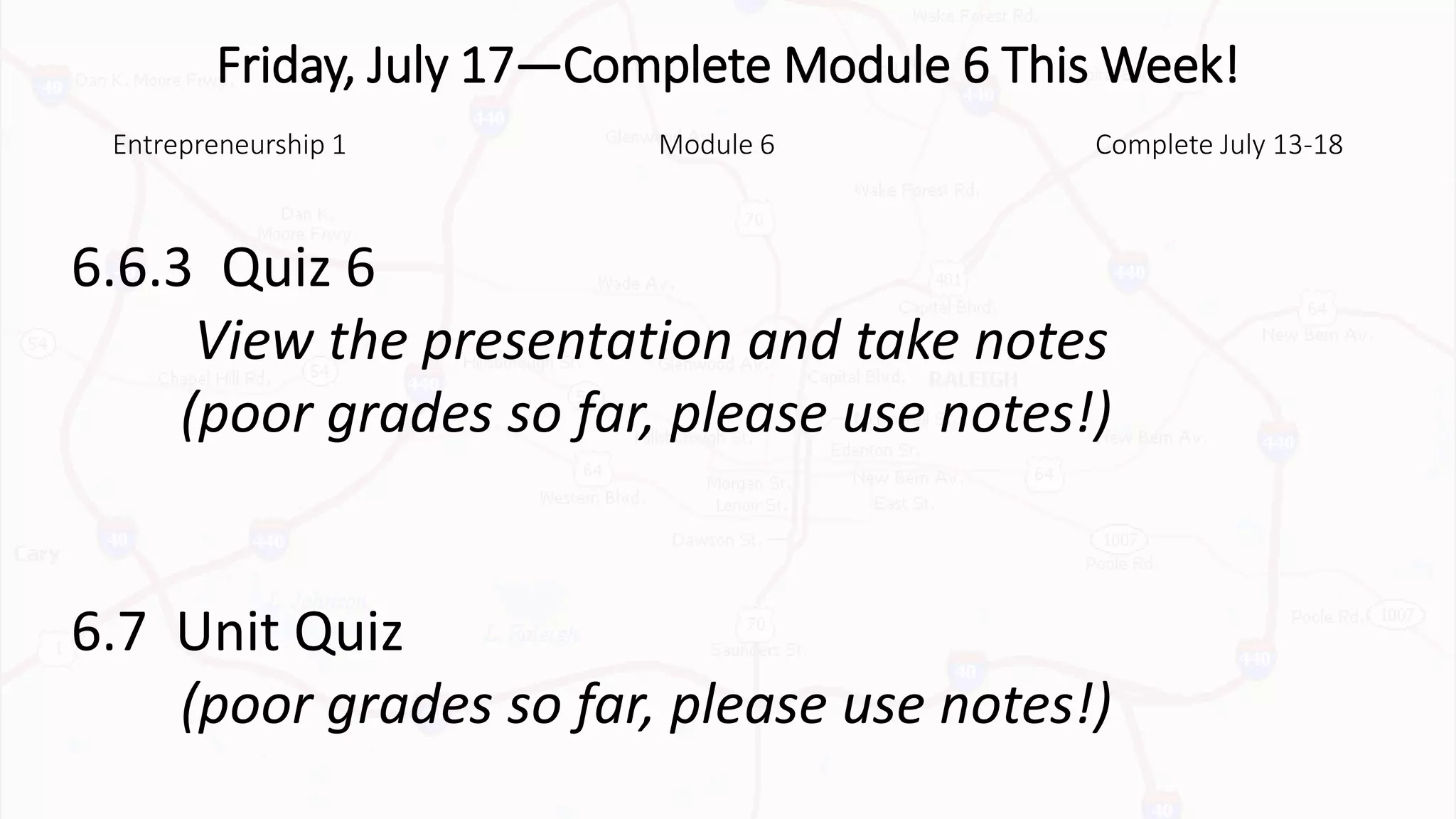 Module 6-assignments ppt | PPT