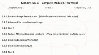 Module 6-assignments ppt | PPT