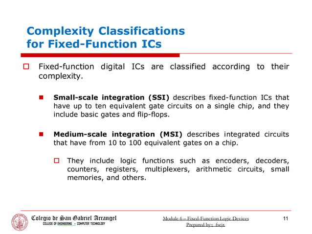Module-6-Fixed-Function-Logic-Devices-PROF.pdf | Physics | Science