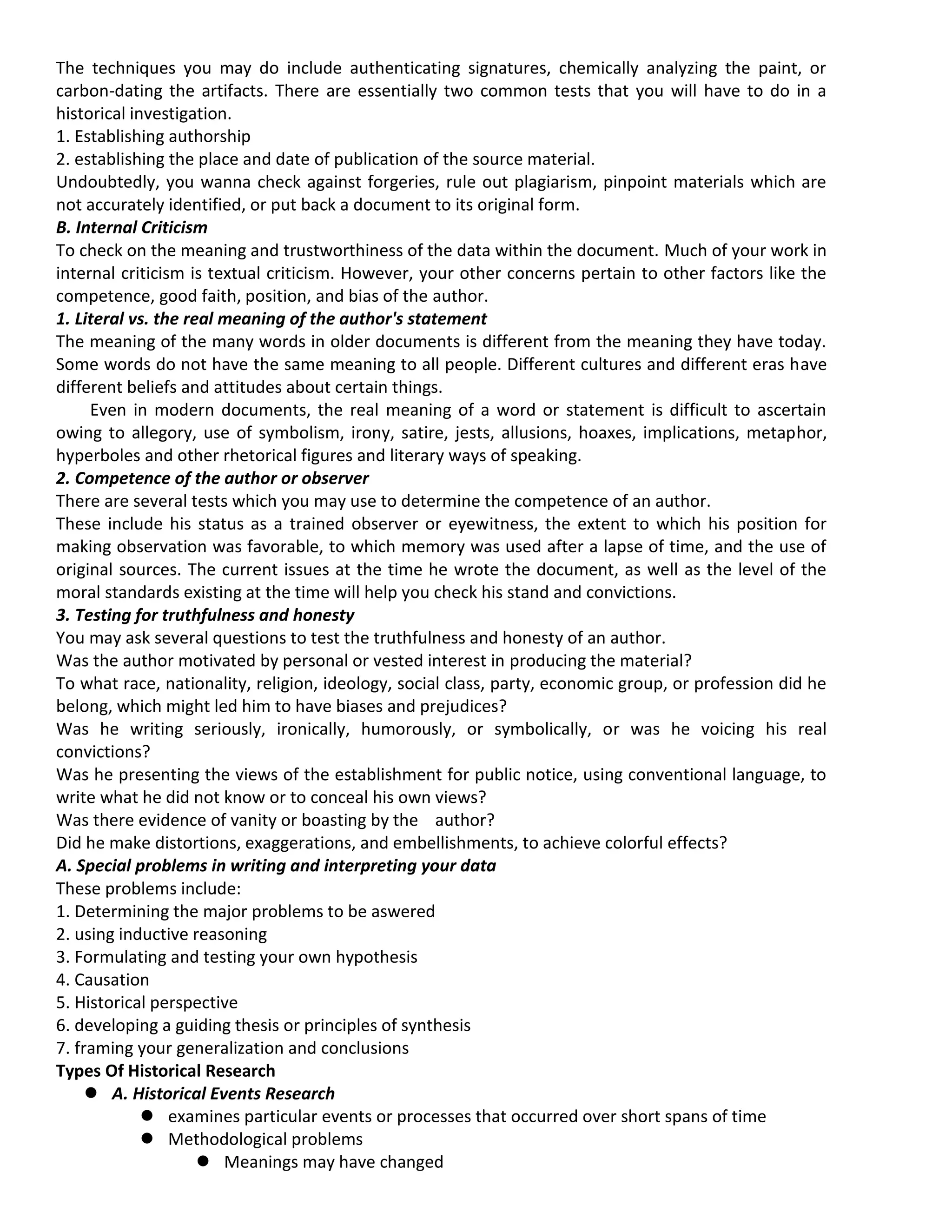 Historical research | PDF