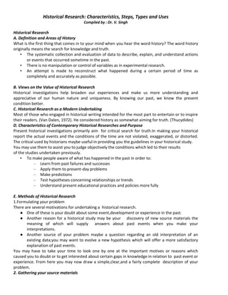 Historical research | PDF