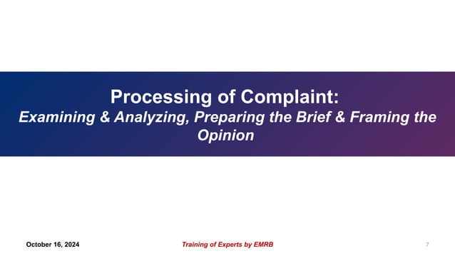 Module-6 -Processing of complaints and SOPs.pptx