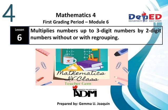 Multiplying 3-digit numbers by 2-digit numbers | PPTX