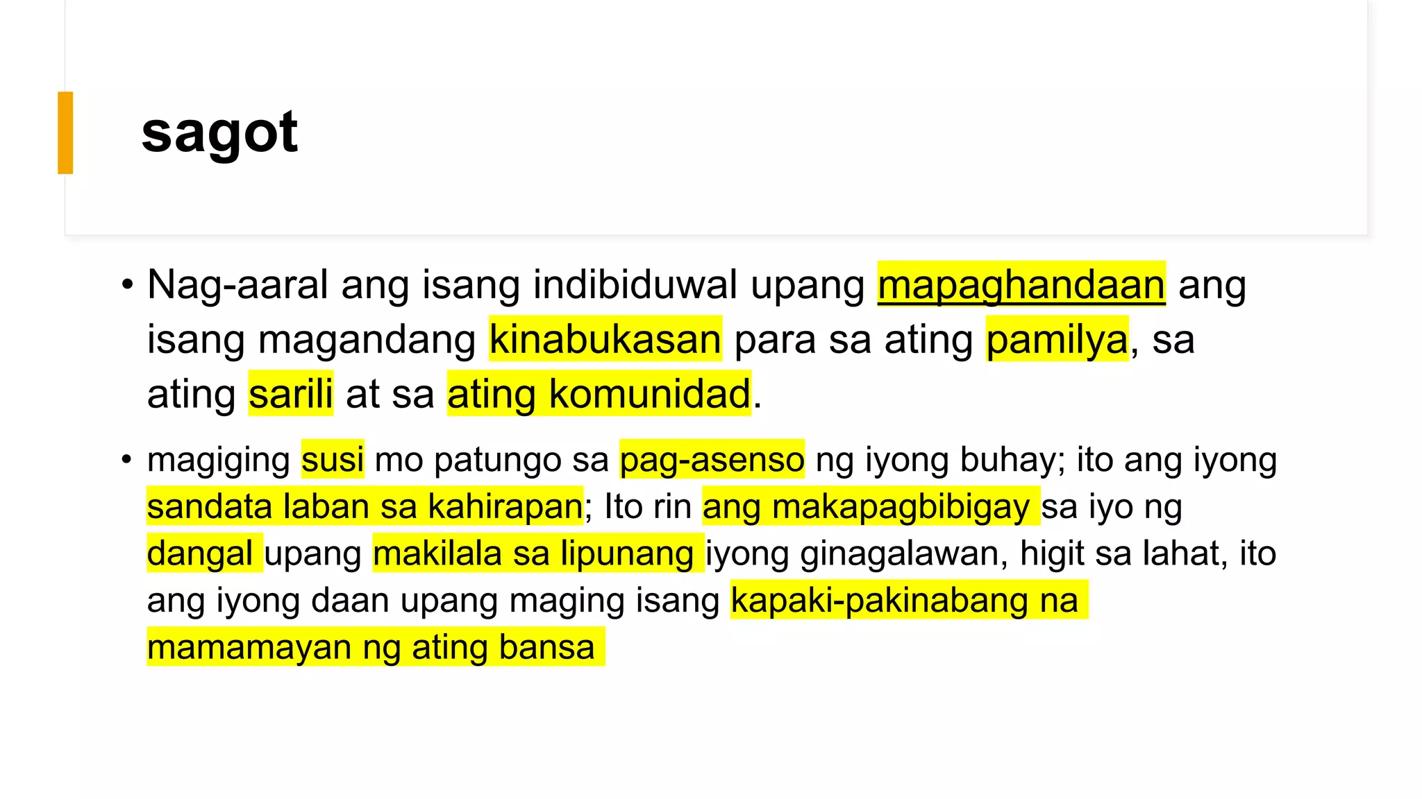 MODULE 7-Kahalagahan ng Pag-aaral bilang Paghahanda Sa Pagnenegosyo at ...