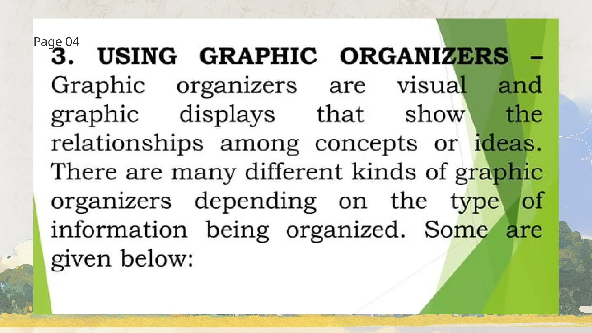 selecting and organizing informationpptx | PPTX