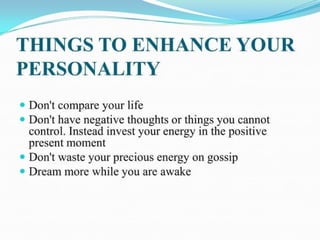 PERSONALITY-DEVELOPMENT lesson 3 NATIONAL SERVICE TRAINING PROGRAM | PPT