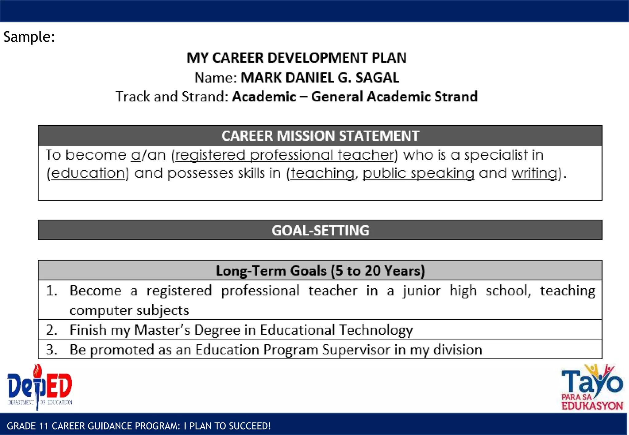 CGP Module 8: I Plan to Succeed! | PPTX