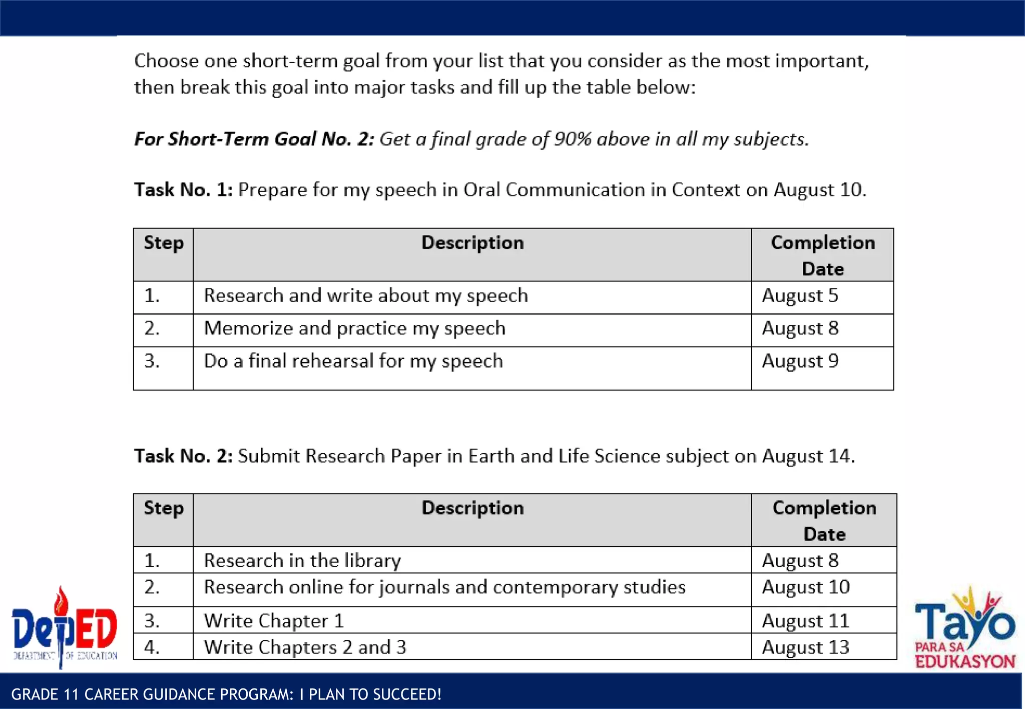 CGP Module 8: I Plan to Succeed! | PPTX