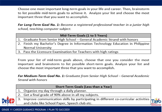 CGP Module 8: I Plan to Succeed! | PPTX
