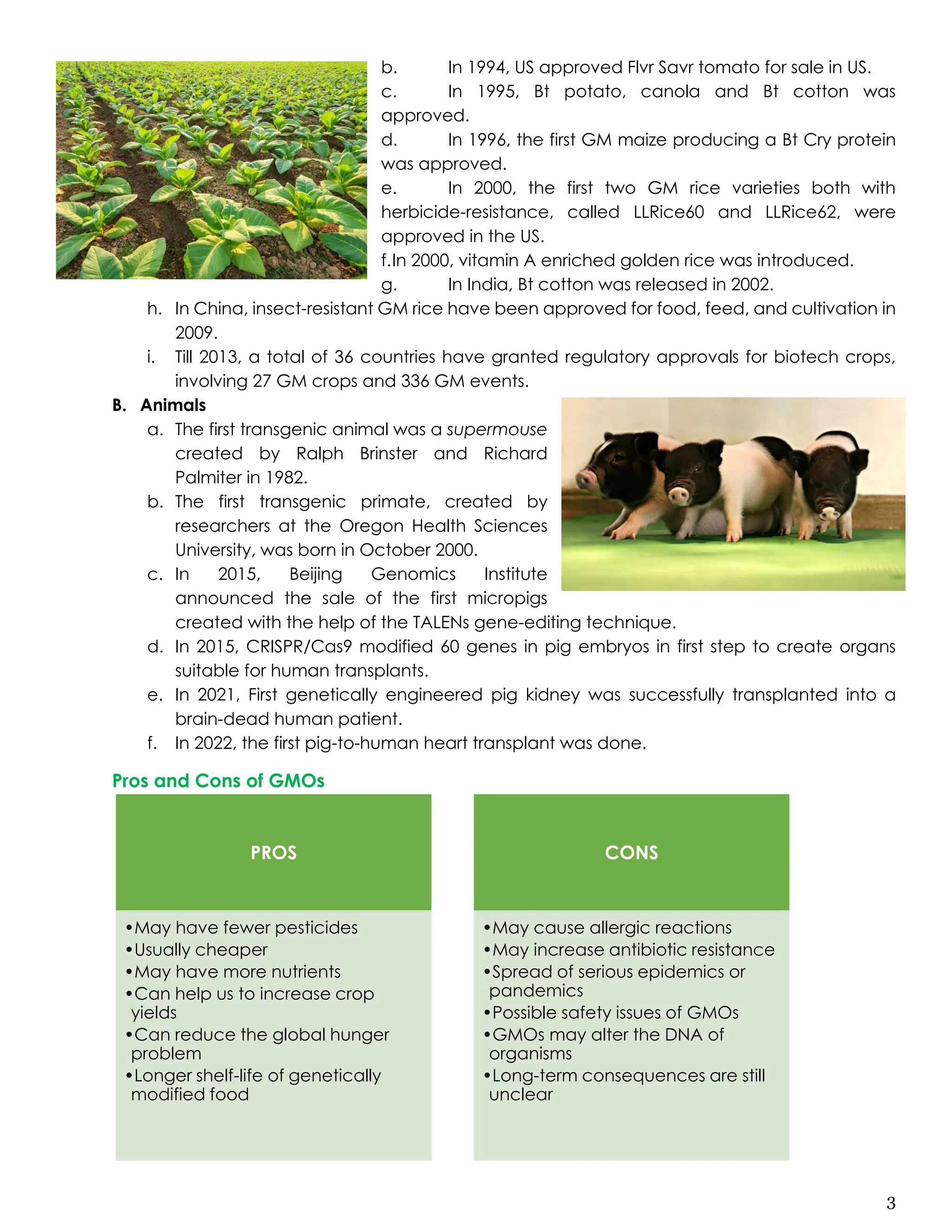MODULE-9-Biotechnology, Genetically Modified Organisms, and Gene ...