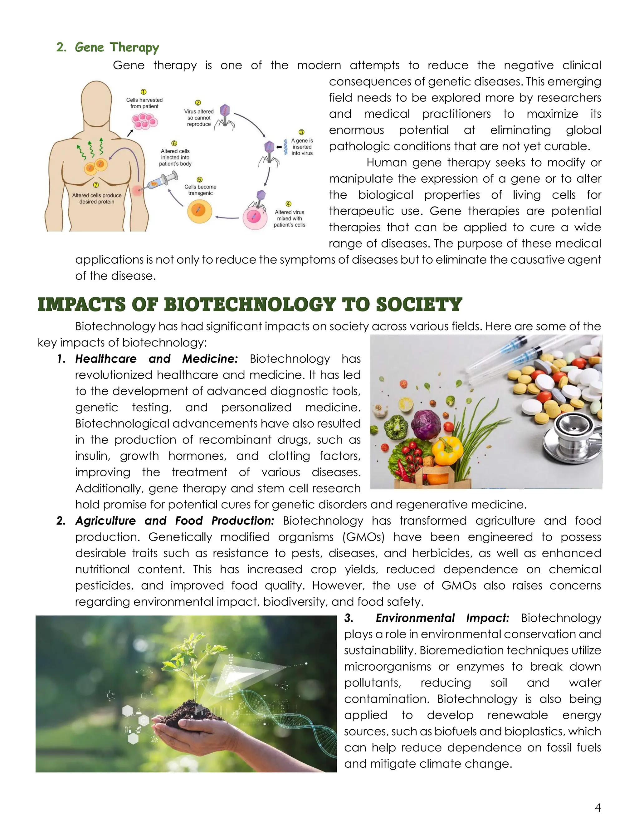 MODULE-9-Biotechnology, Genetically Modified Organisms, and Gene ...