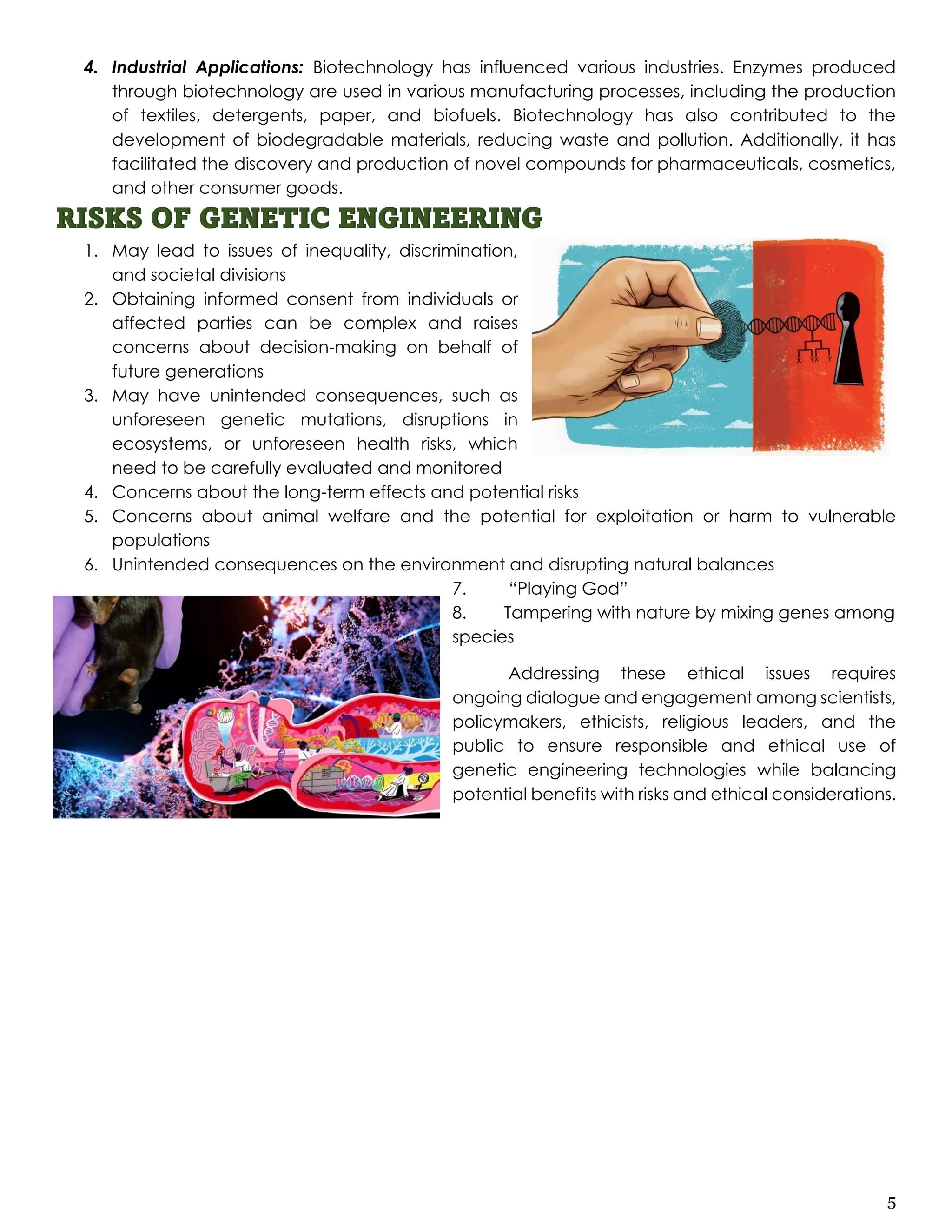 MODULE-9-Biotechnology, Genetically Modified Organisms, and Gene ...