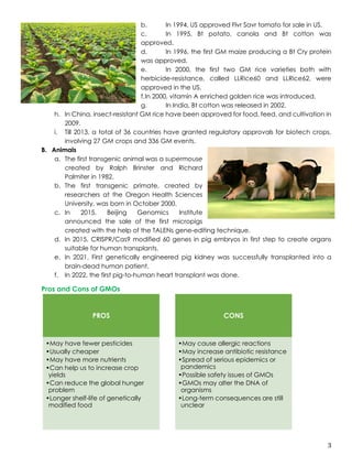 MODULE-9-Biotechnology, Genetically Modified Organisms, and Gene ...
