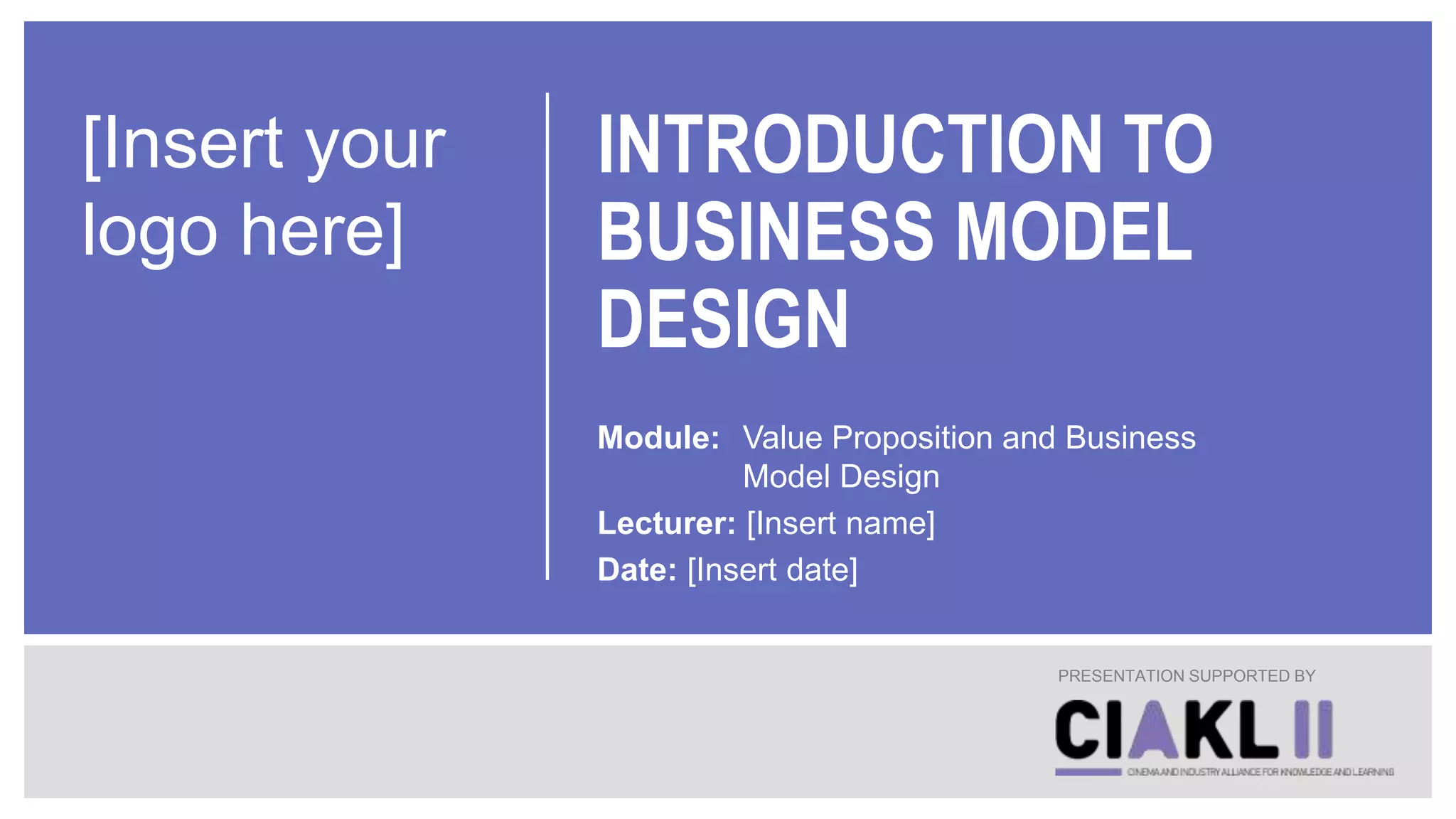 Certificate Course - Module - Business Model Generation | PPT