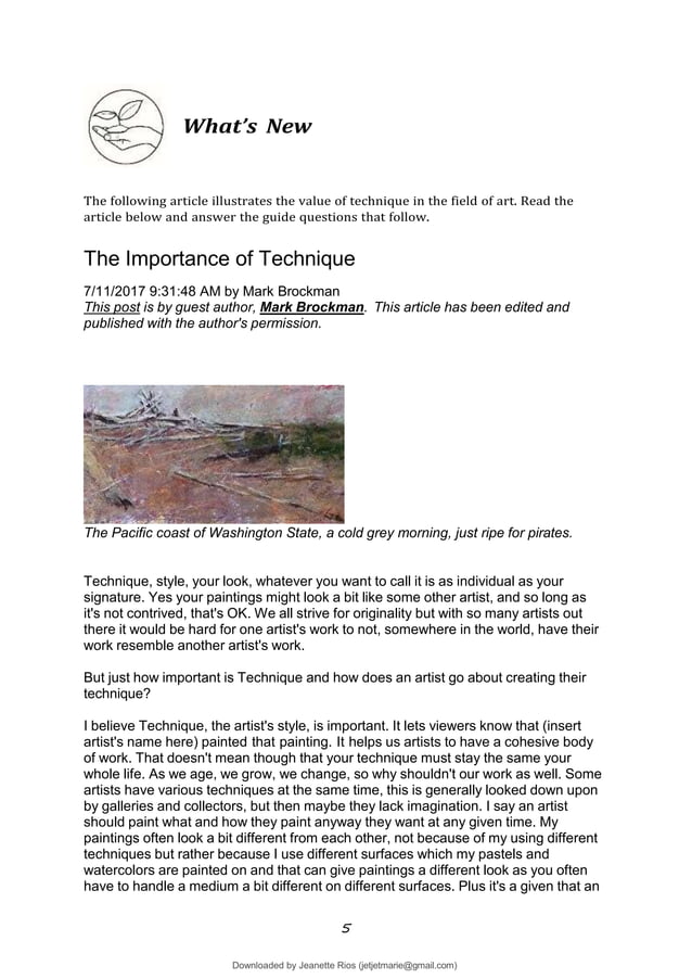 module-cpar-q2-module-2.docx | Painting | Arts and Crafts