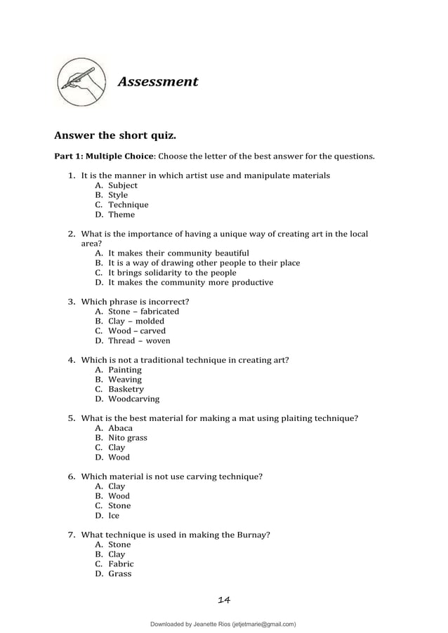 module-cpar-q2-module-2.docx | Painting | Arts and Crafts