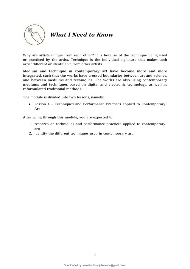 module-cpar-q2-module-2.docx | Painting | Arts and Crafts