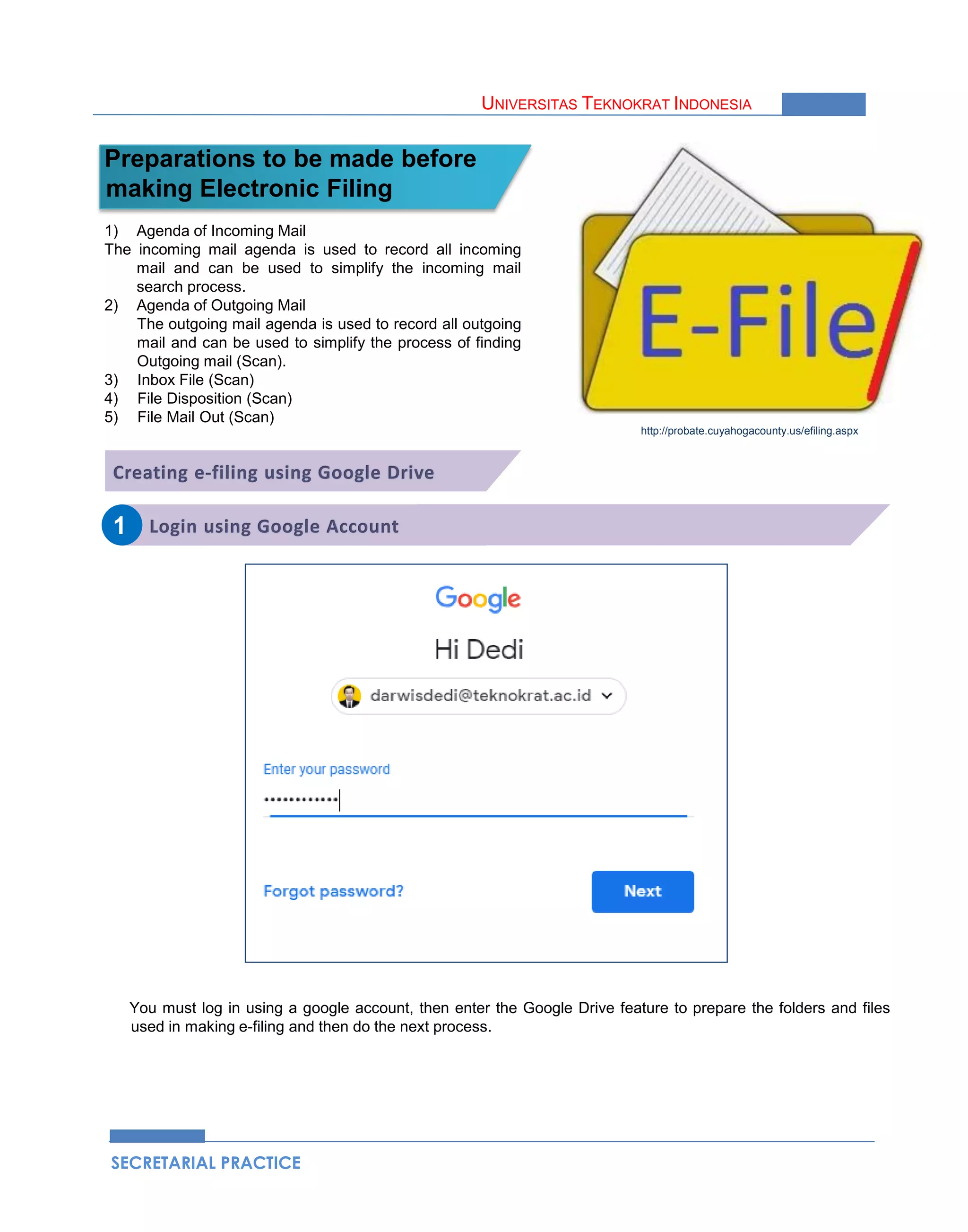 Modul e filing | PDF