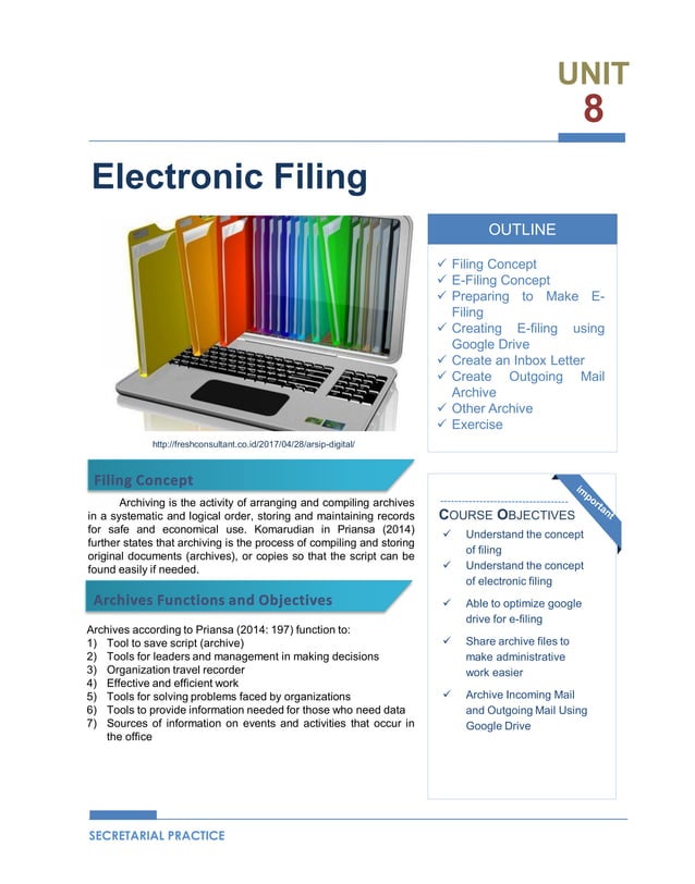 Modul e filing | PDF | Data Storage and Warehousing | Computing