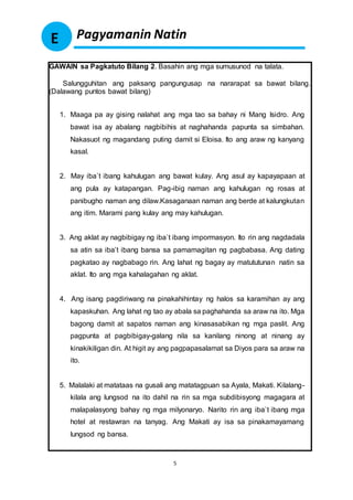 Module filipino-4-nakasusulat ng talatang naglalarawan | DOCX