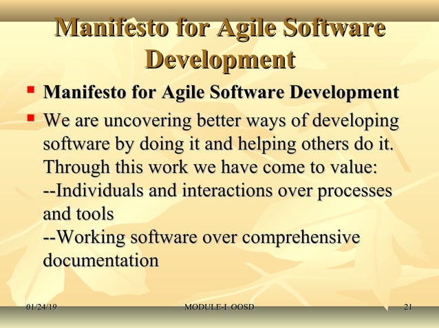 Object Oriented System Design Ppt