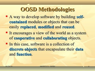 Object Oriented System Design | PPT